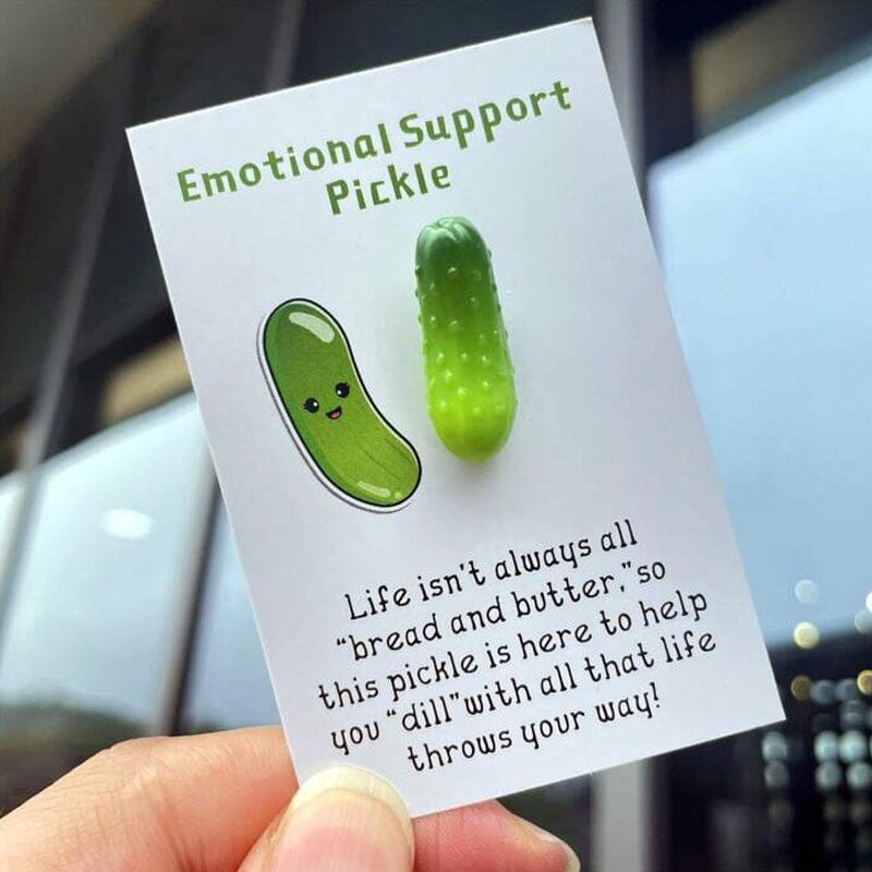 Cute Pickle Design Pocket Hug Card – lifesuny