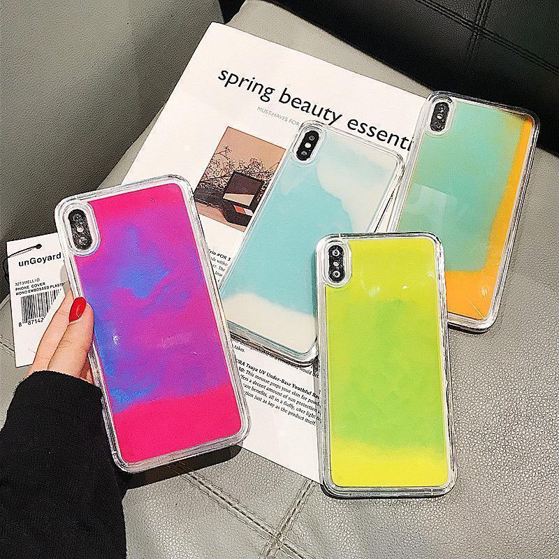 Dynamic Quicksand Flowing Neon Sand Liquid Phone Case – lifesuny