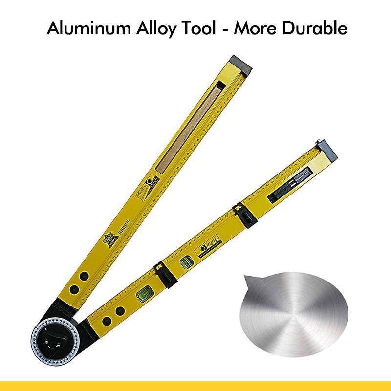 3-in-1 Aluminum Alloy Spirit Level Compass Protractor – lifesuny