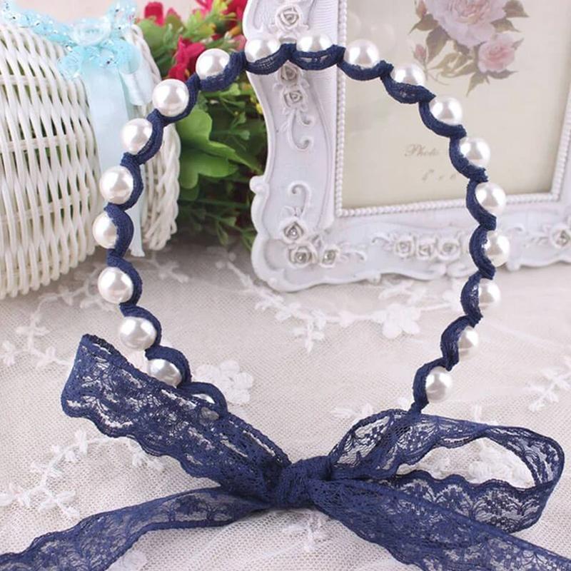 Pearl Lace Streamer Headband – lifesuny